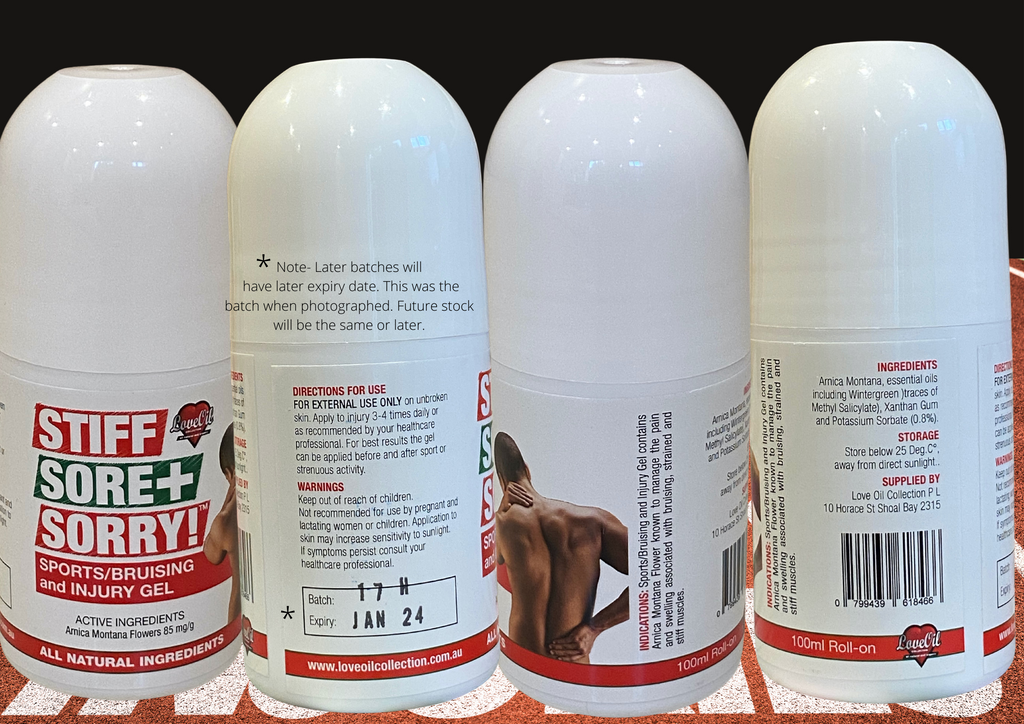 Stiff Sore + Sorry Sports/ Bruising and Injury Gel – ON SALE! - Love ...